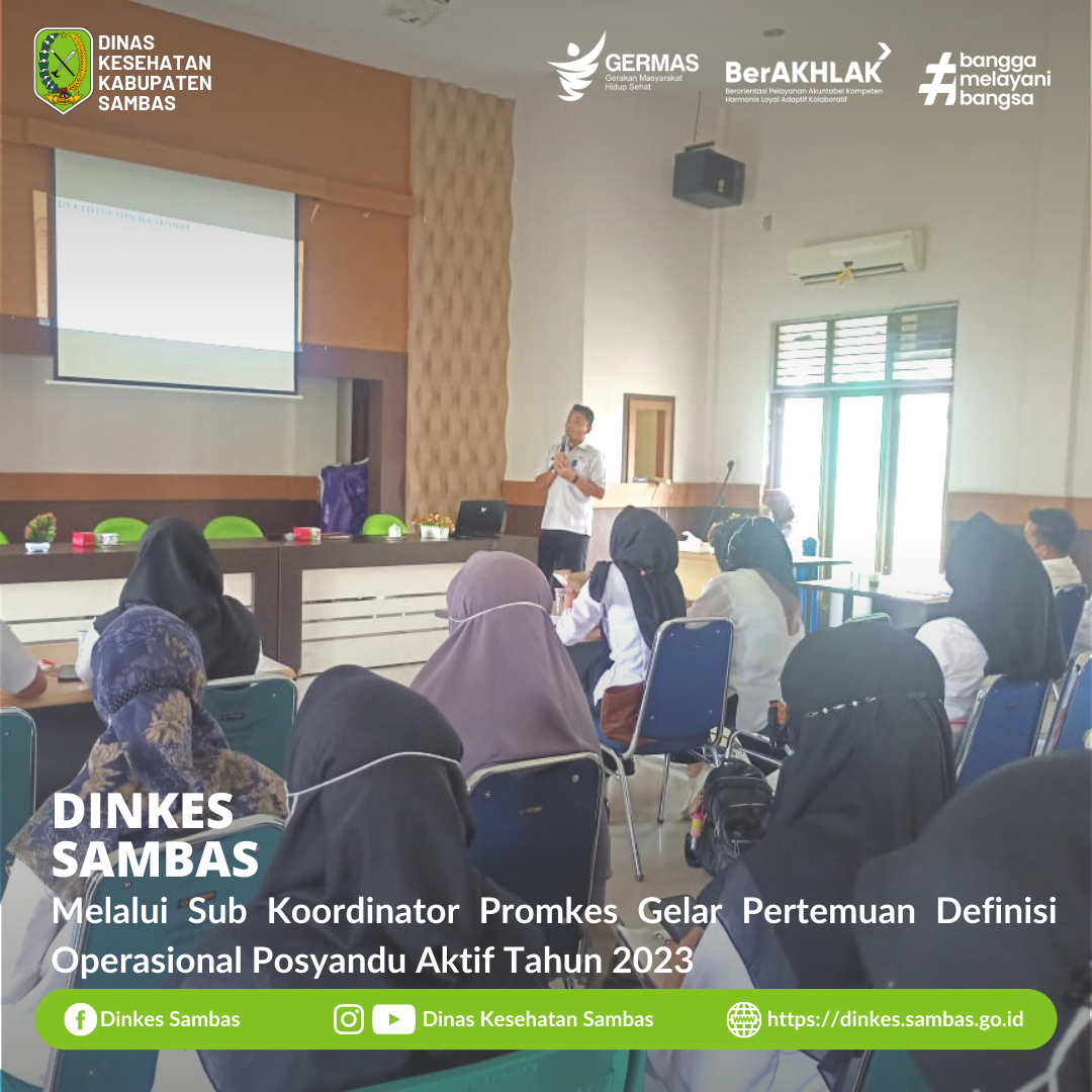 Dinkes Sambas Gelar Pertemuan Definisi Operasional Posyandu Aktif Tahun 2023
