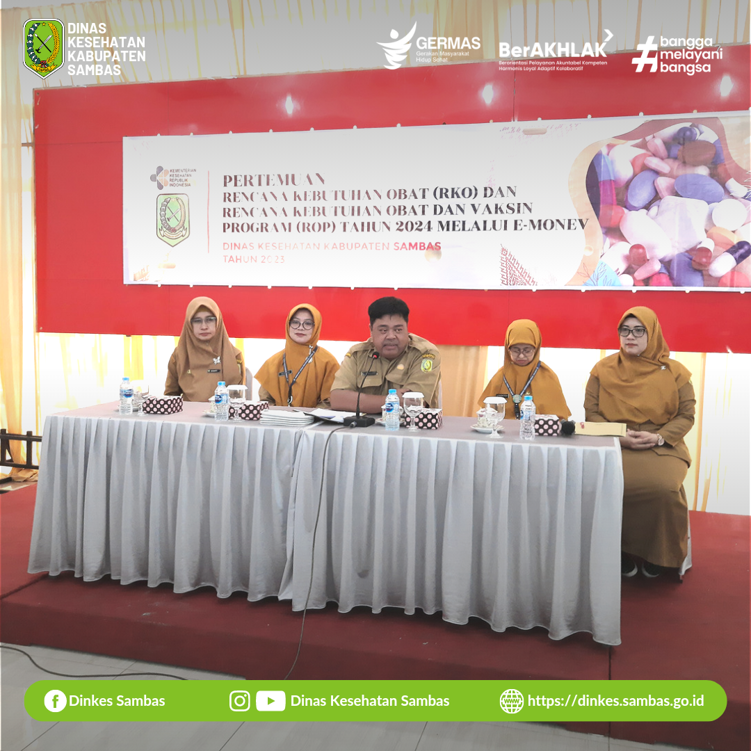 Pertemuan Rencana Kebutuhan Obat dan Vaksin Tahun 2024 Melalui E – Monev