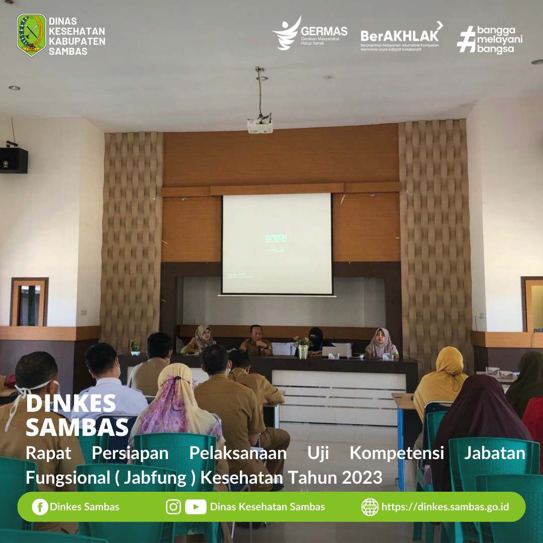 Pelaksanaan Jabfung Kesehatan Tahun 2023, Dinkes Sambas Rapat Persiapan