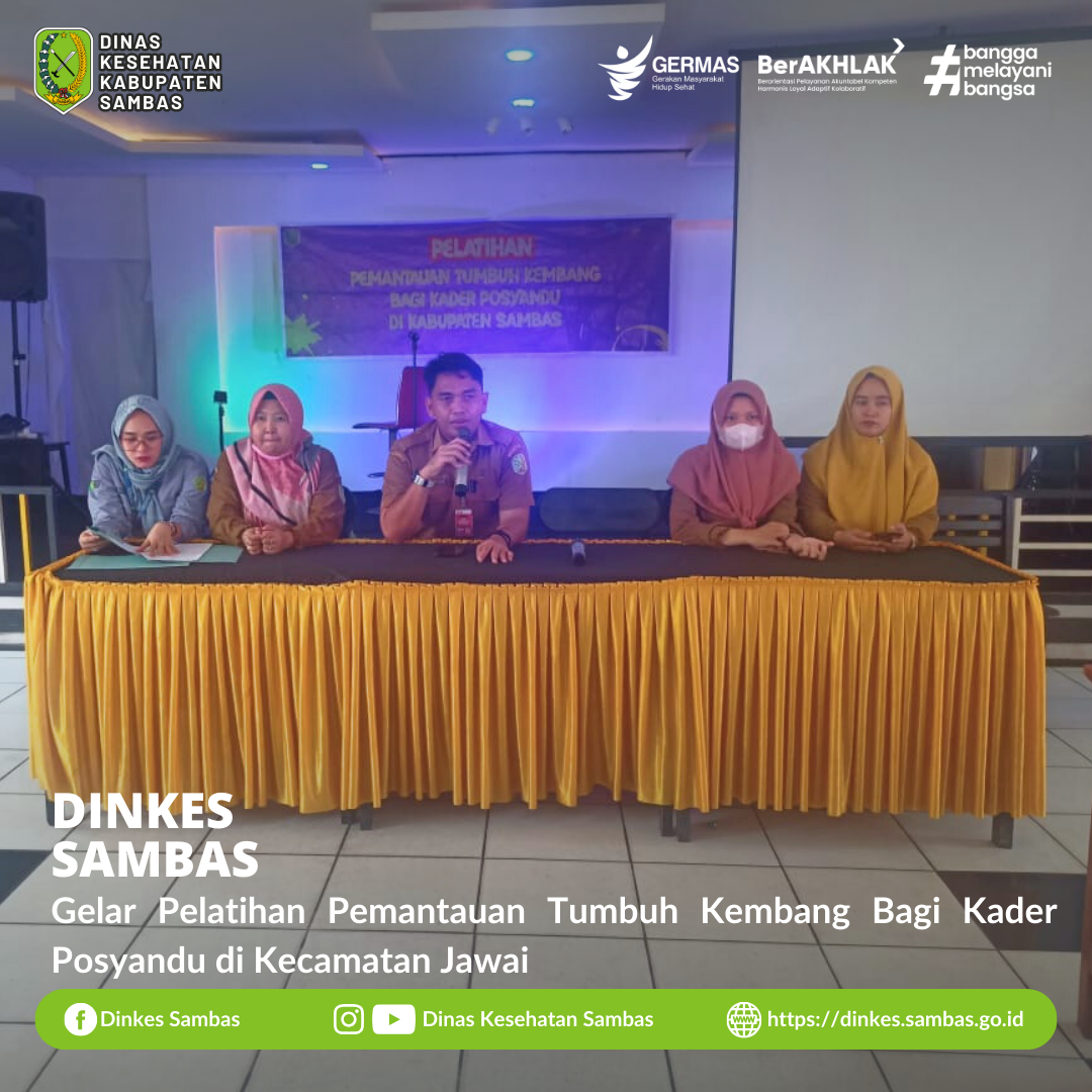 Dinkes Sambas Gelar Pelatihan Tumbuh Kembang Bagi Kader Posyandu di Kecamatan Jawai.